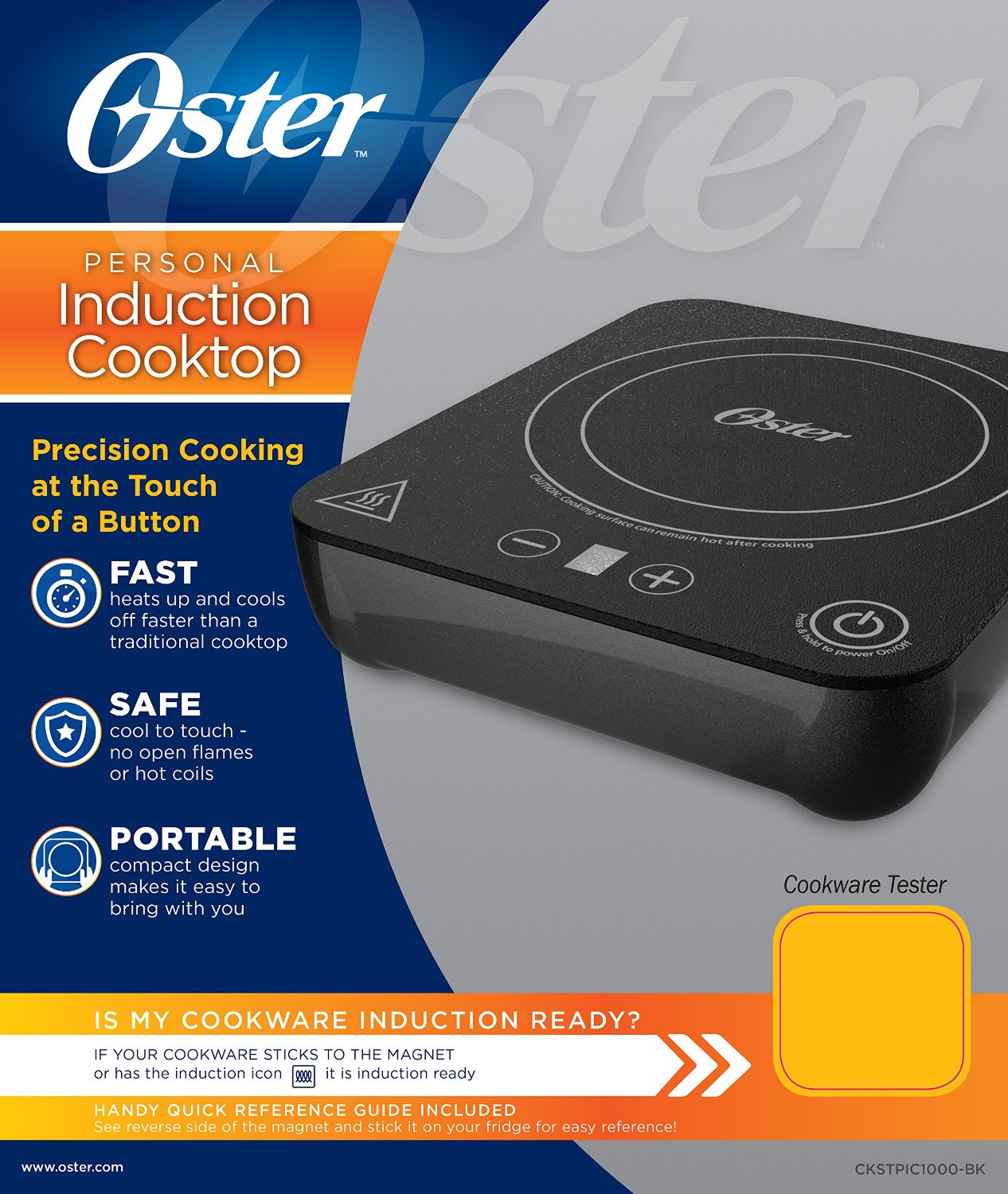 Oster CKSTPIC1000-BK Portable Induction Burner (Black or Red) – perfect ...