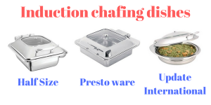 3 Induction Chafers for Catering - Comparison